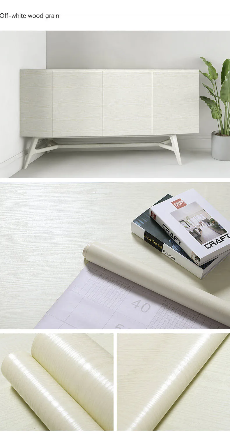 Wallpapers 5M 10M Wood Grain Home Decor Furniture Waterproof Vinyl Wall ...