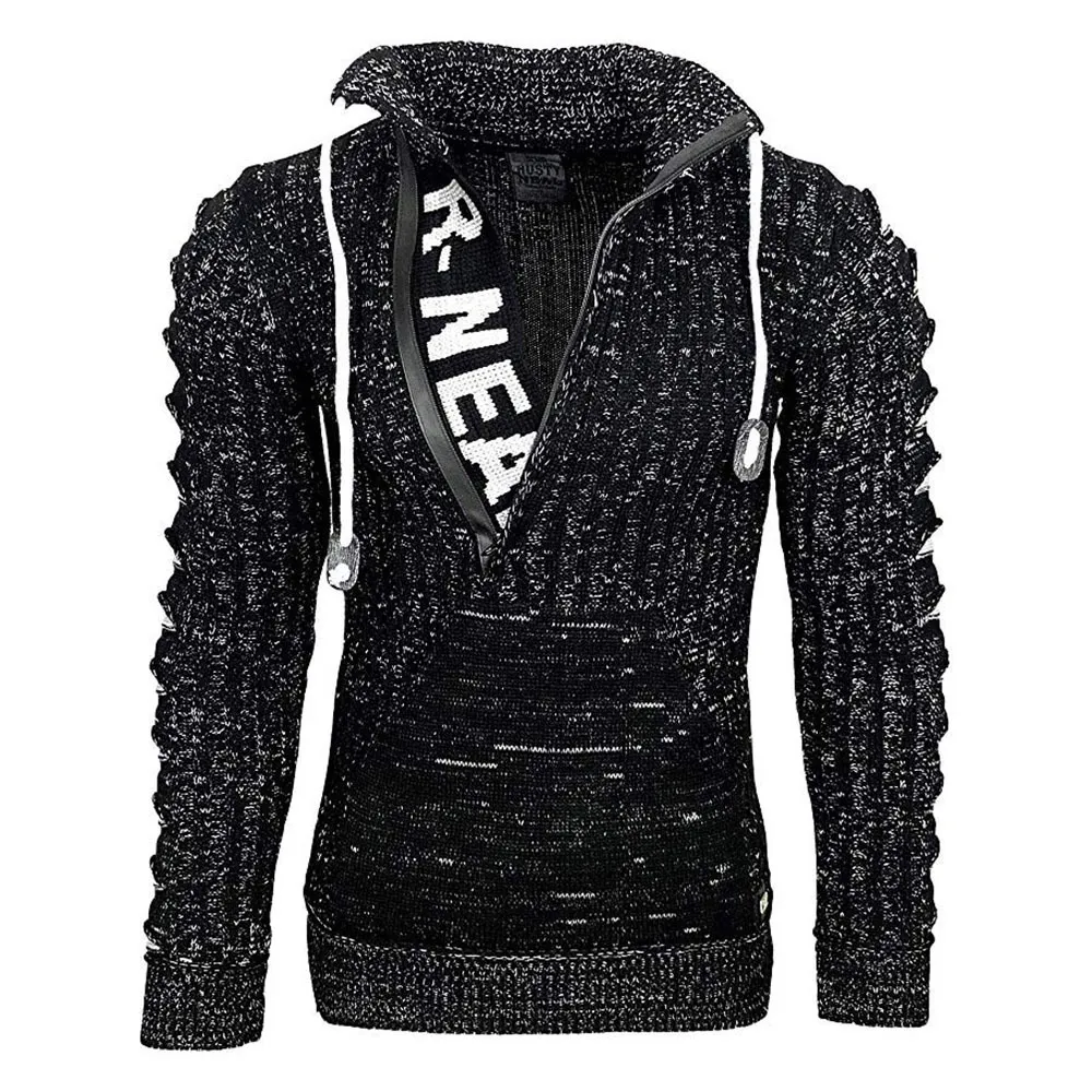 Men's V-Neck Pullover Sweater - Soft Knitted Jumper for Spring/Autumn ...