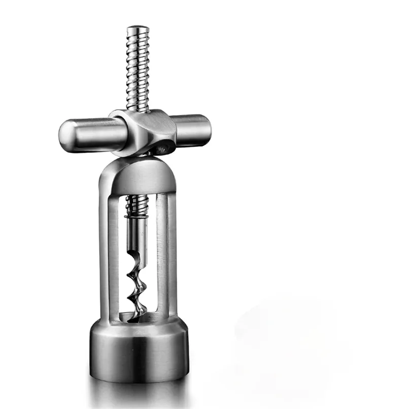 Premium Silver Corkscrew & Foil Cutter - Vintage Wine Opener, Self ...