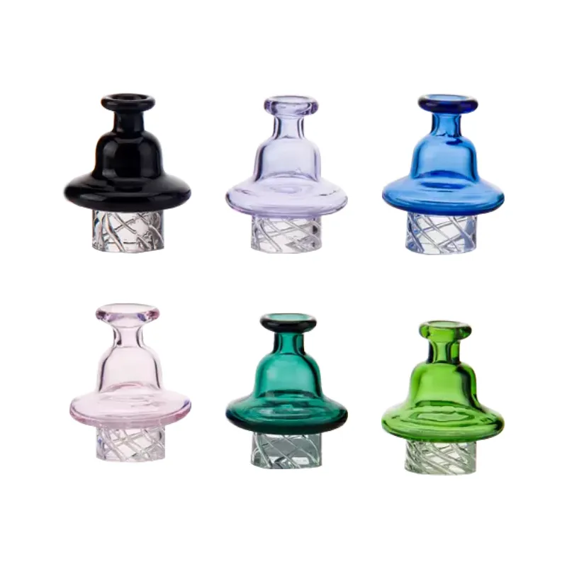 Glass Dab Tools: Vortex Carb Cap With Cyclone Action Premium Glass Lid ...