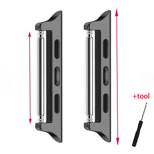Premium Apple Watch Band Adapter - Stainless Steel Link Connector for ...
