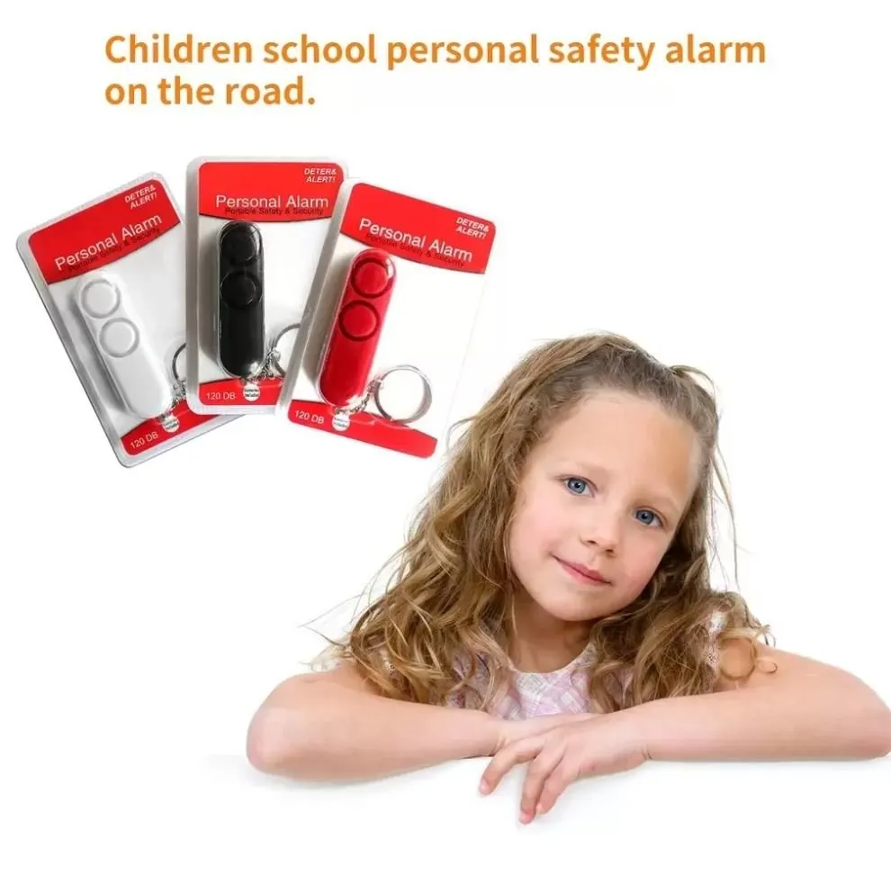 120dB Personal Safety Alarm Keychain - Loud Emergency Scream Alert for ...