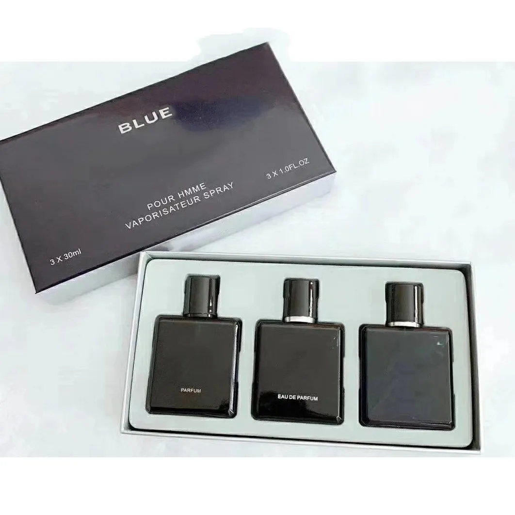 Long Lasting Blue Mens Mens Fragrance Set Eau De Parfum Gift Box With ...