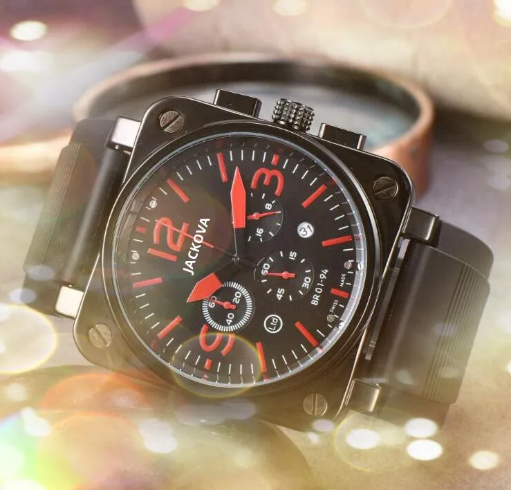 Swiss Sports Racing President Chronograph Watch With Six Square Dial ...