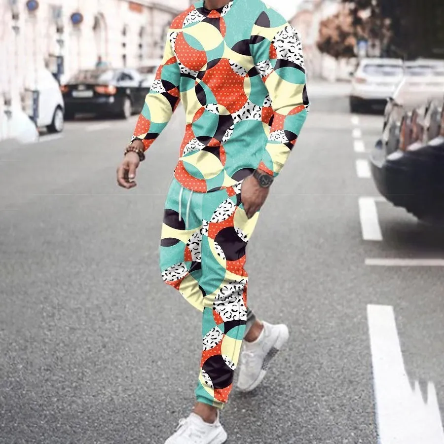 Mens Fashion Tracksuits: Spring/Autumn 2-Piece Set - Casual Street ...