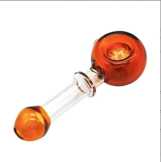 Pyrex Oil Burner Pipes Thick Skull Snow Smoking Hand Spoon Pipe 3.93 ...