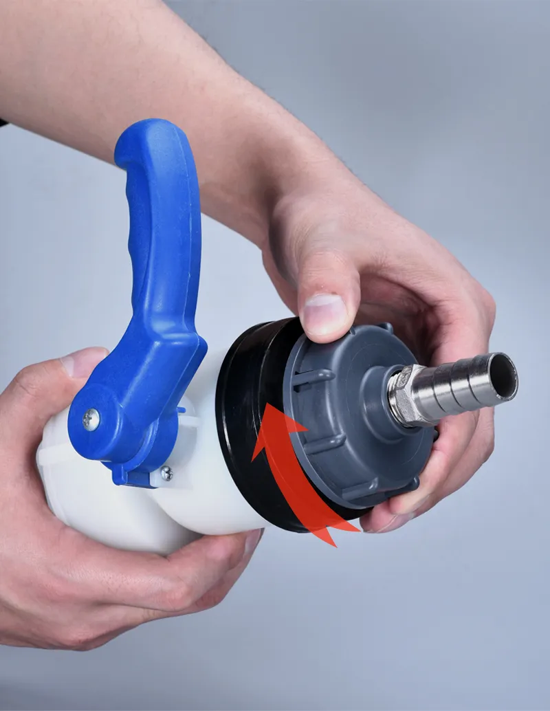 DN40 IBC Tank Adapter Kit - Plastic Butterfly Valve, Faucet, Shower ...