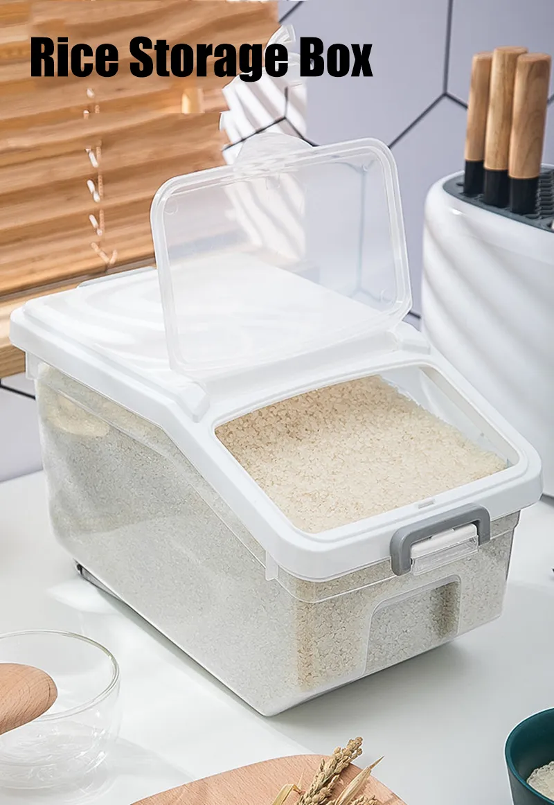 Rice Containers: Large Capacity 10KG Grain Storage... From Kong08, $16. ...