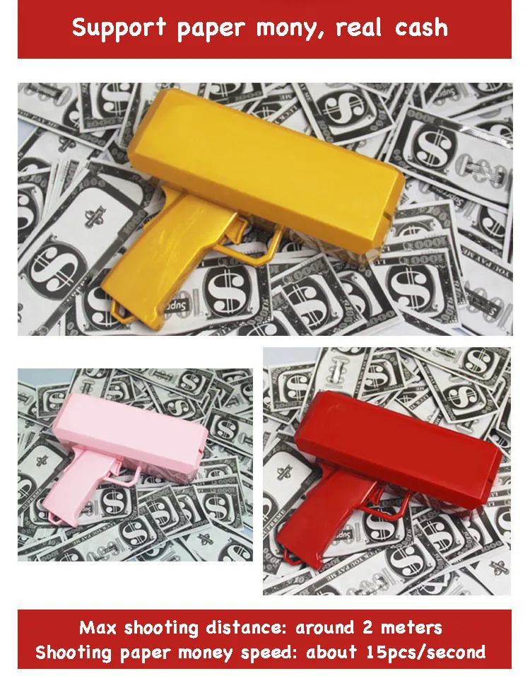 Novelty Games Shoot Money Gun Toy Party Banknote... From Kong06, $8.19 ...
