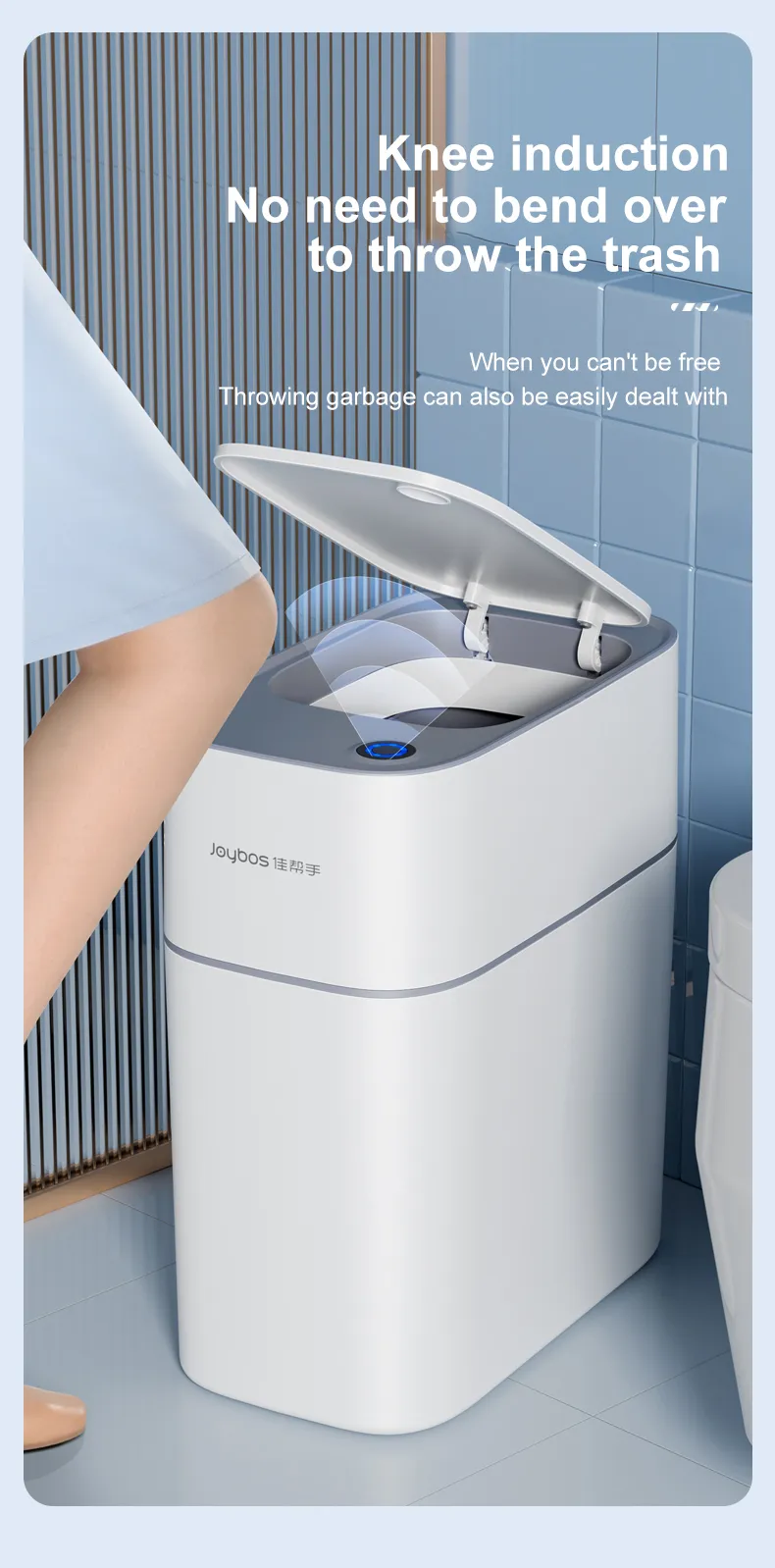JOYBOS Smart Sensor Bin - Automatic Adsorption biodegradable garbage ...
