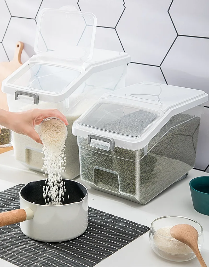 Rice Containers: Large Capacity 10KG Grain Storage... From Kong08, $16. ...
