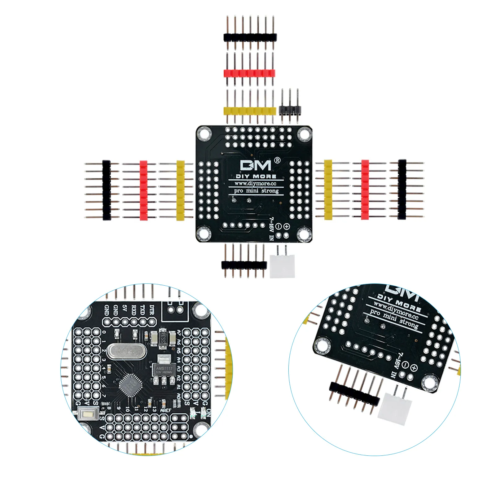 وحدة تحكم Atmega328 لـ Arduino Pro Mini 3.3V 8MHz المكونات الإلكترونية ...