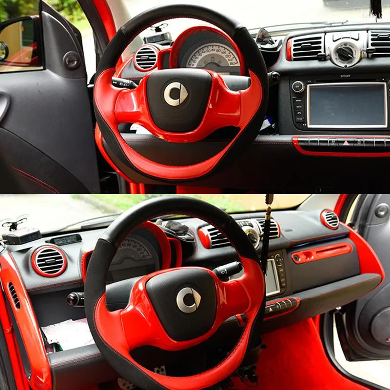 Premium Leather Steering Wheel Cover for Smart 451 Fortwo - Anti-Slip ...