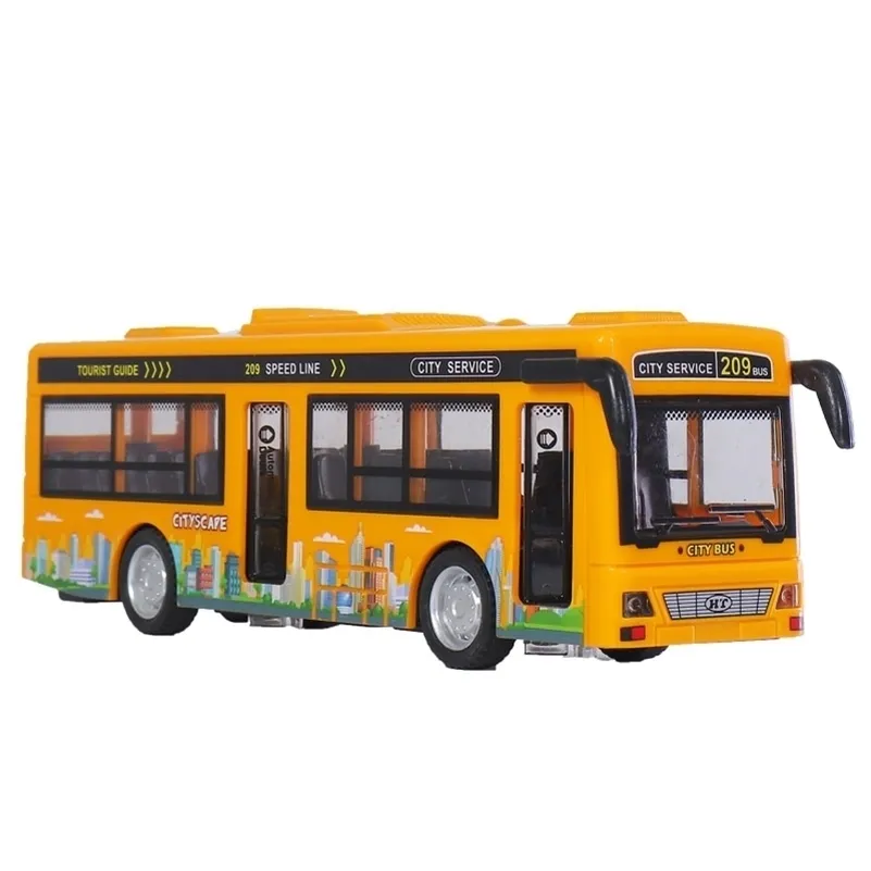 Wholesale Diecast Model City Bus Toy With Sound And Light Effects 1:50 ...