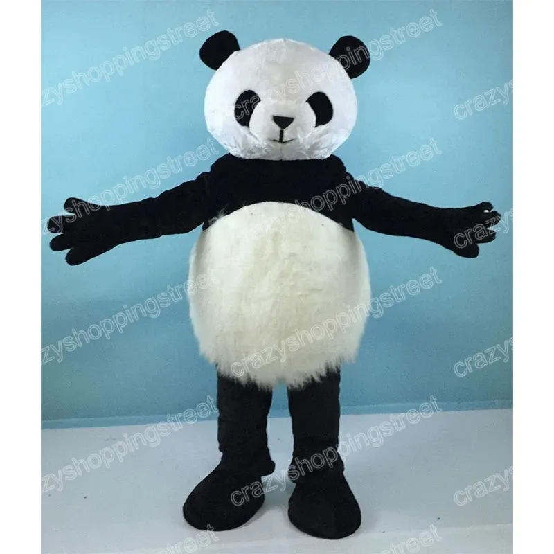 Halloween Panda Mascot Costume Cotton Full Sleeve Unisex Adult Size for ...