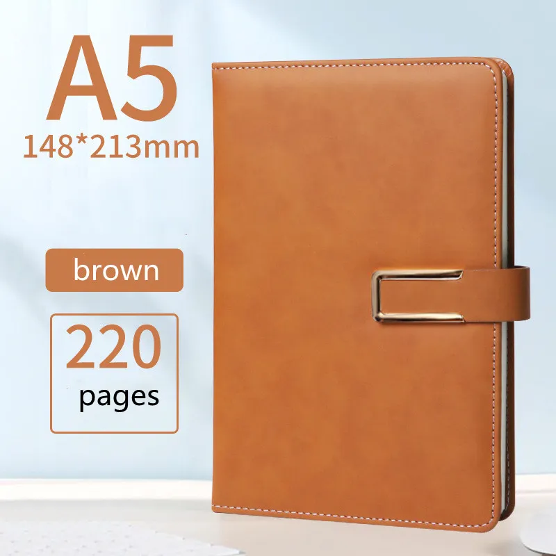 Wholesale PU Leather A5/B5 Journal 4 Line Notebook With Magnetic ...