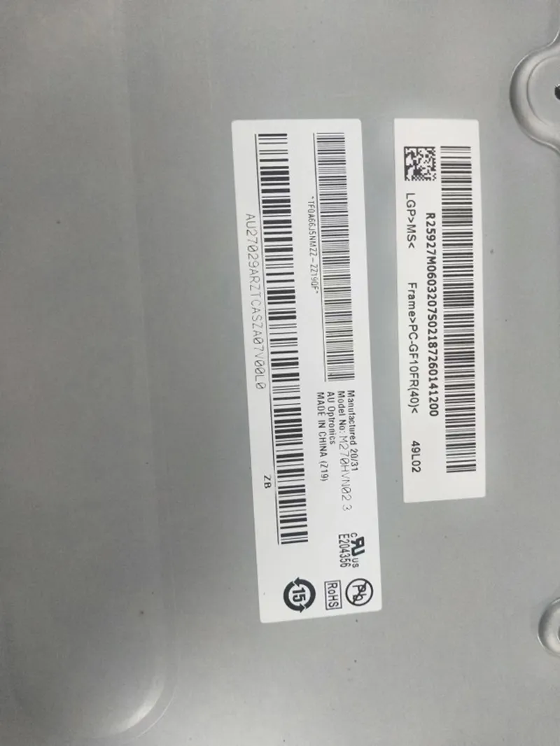 AUO M270HVN02.3 27-Inch LCD Display Screen 1920x1080 Resolution 300 cd ...