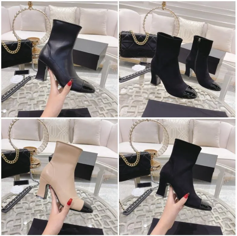 Designer Bootie Fashion Ankle Boots: Women's Elastic Suede Leather ...