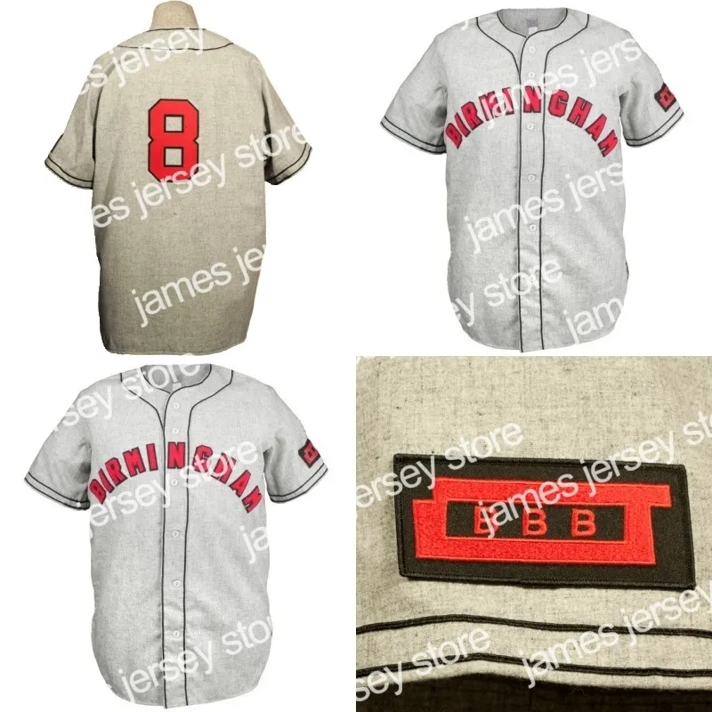 Custom 2022 Birmingham Black Barons 1948 Road Vintage Baseball Uniforms ...