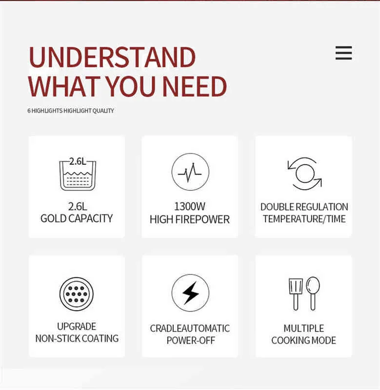 ₩130,681에서 자동 에어 프라이어 지능형 전기 감자 치퍼 220V 가구 다기능 오븐 없음 연기 오일 요리기구 T220822 ...