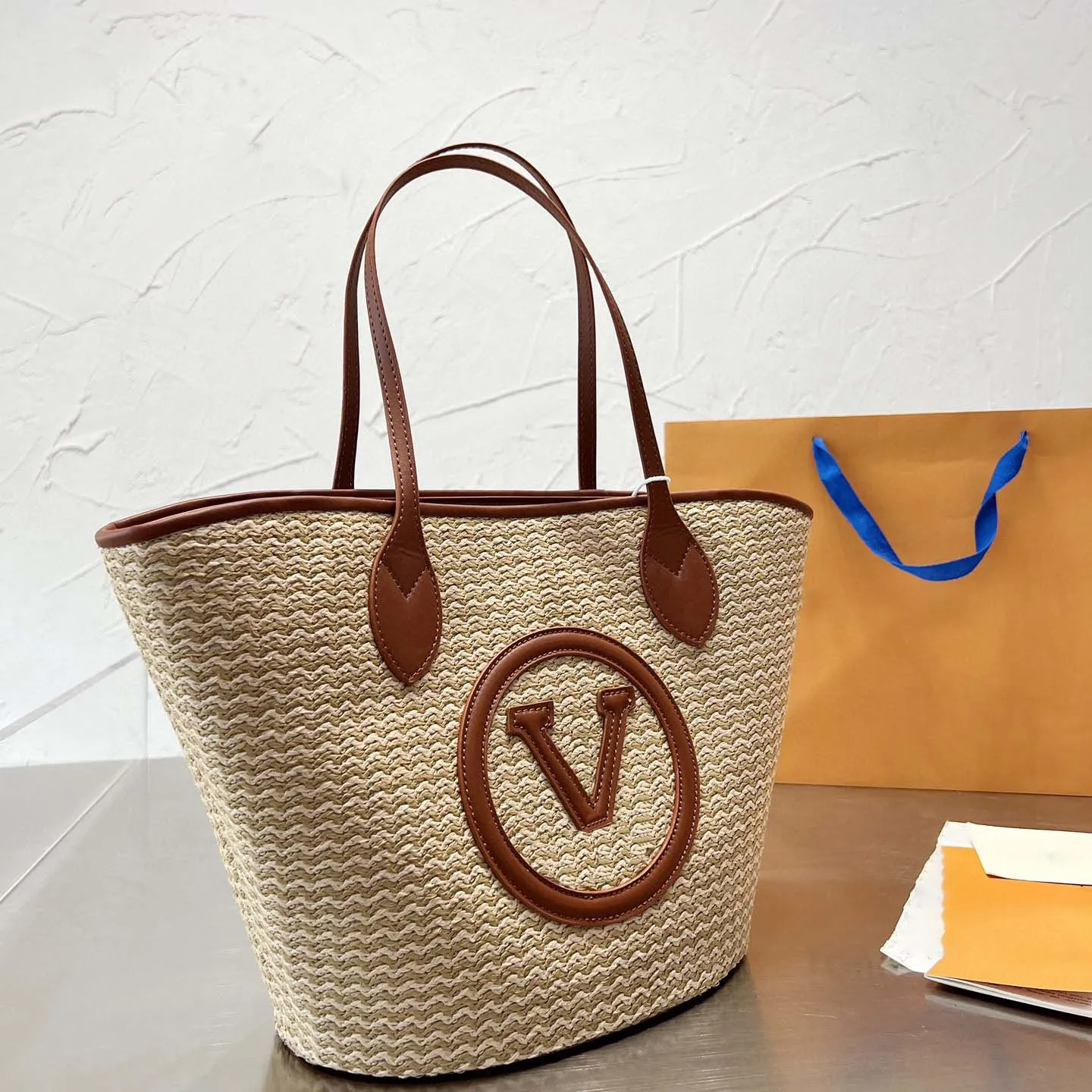 Luxury Designer Totes: Canvas Woven Unisex Handbags, Durable Shopping ...