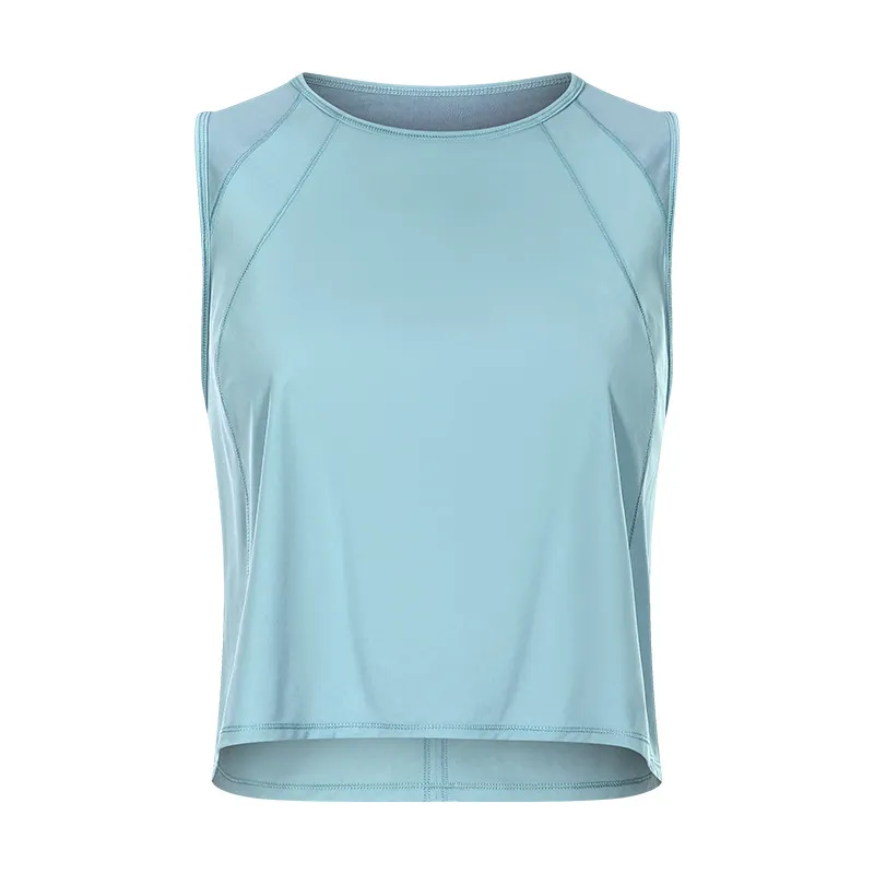 Breathable Solid Color Yoga Vest Sleeveless T Shirt For Women Sexy