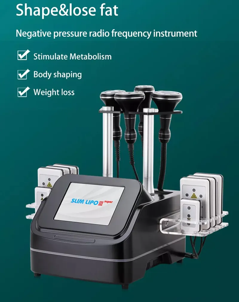 5 In 1 Body Shaping Machine: Cavitation, Ultrasonic, RF, Vacuum & LED ...