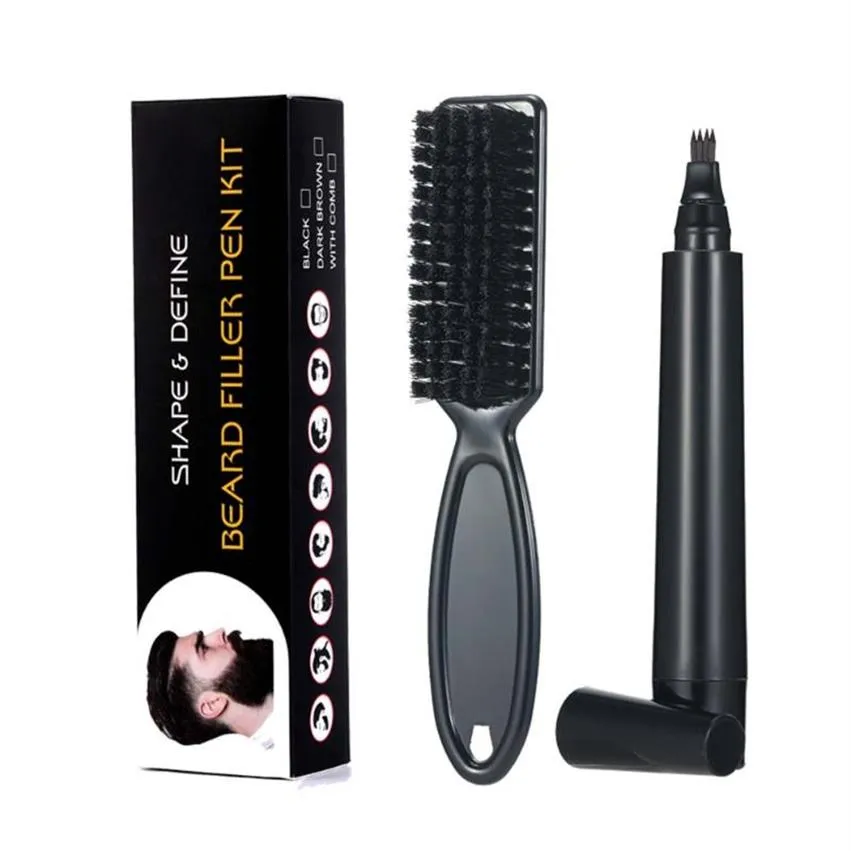 Hair Brushes Beard Pen Filler Pencil And Brush Enhancer Waterproof ...