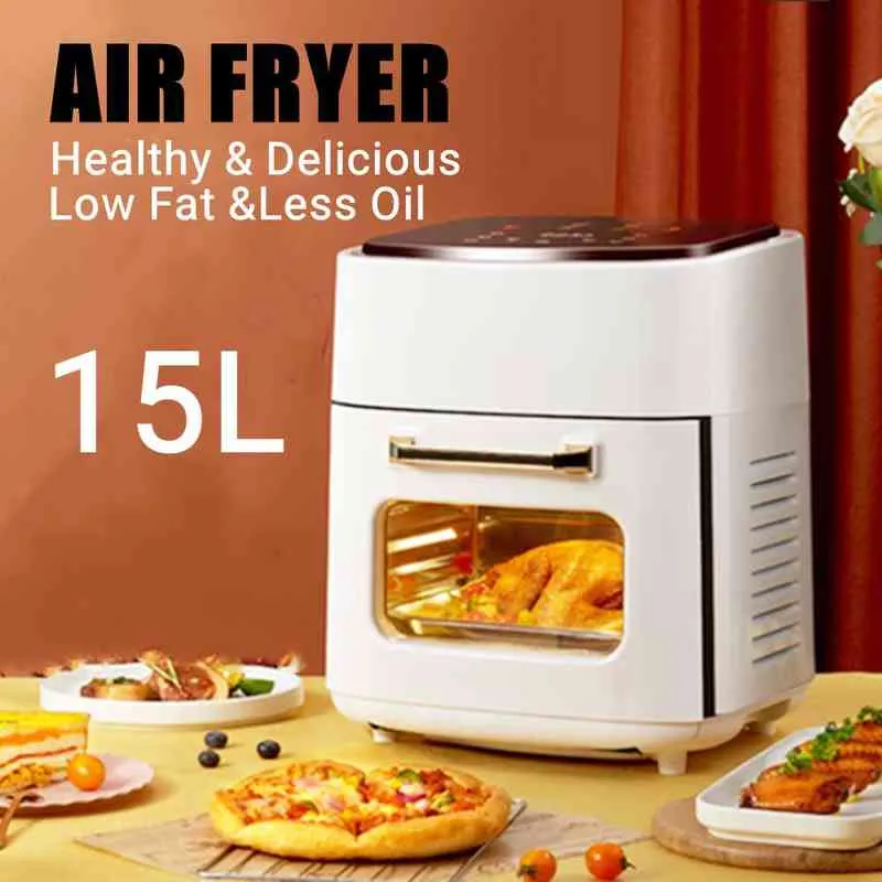 15L Air Fryer Oven Toaster Rotisserie And Dehydrator With LED Digital ...
