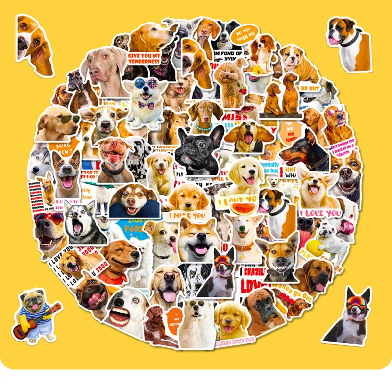 Realistic Dog Small Graffiti Stickers Pack For Phone, Laptop ...