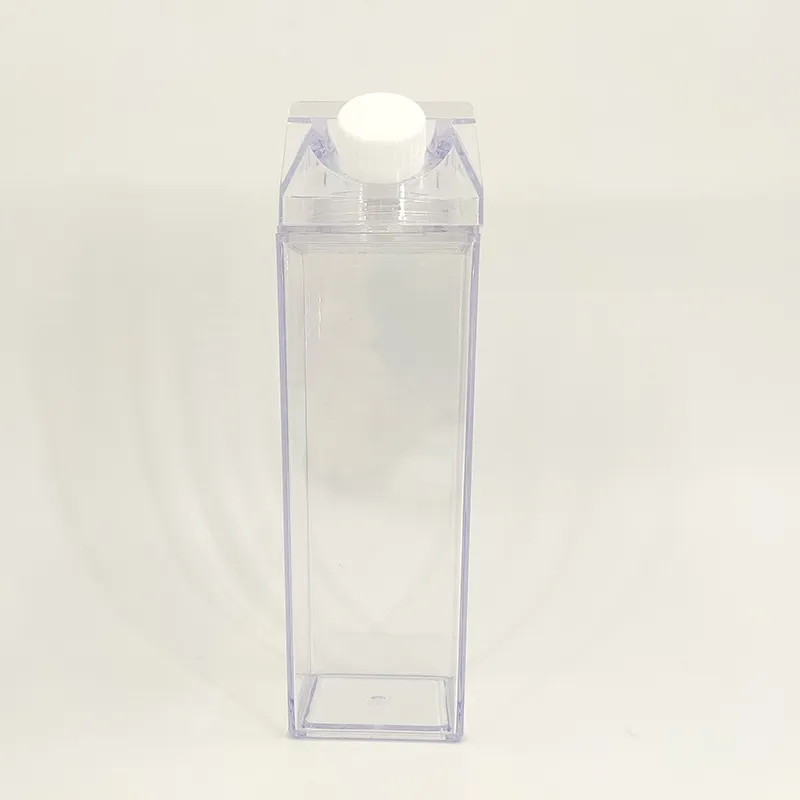 Clear Plastic Milk Carton 1000ml Capacity, Acrylic Body, Transparent ...
