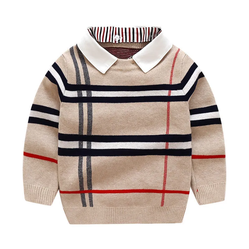 DHgate.com:Kids Plaid Cardigan Sweater, Cotton Knit Pullover, Printed ...