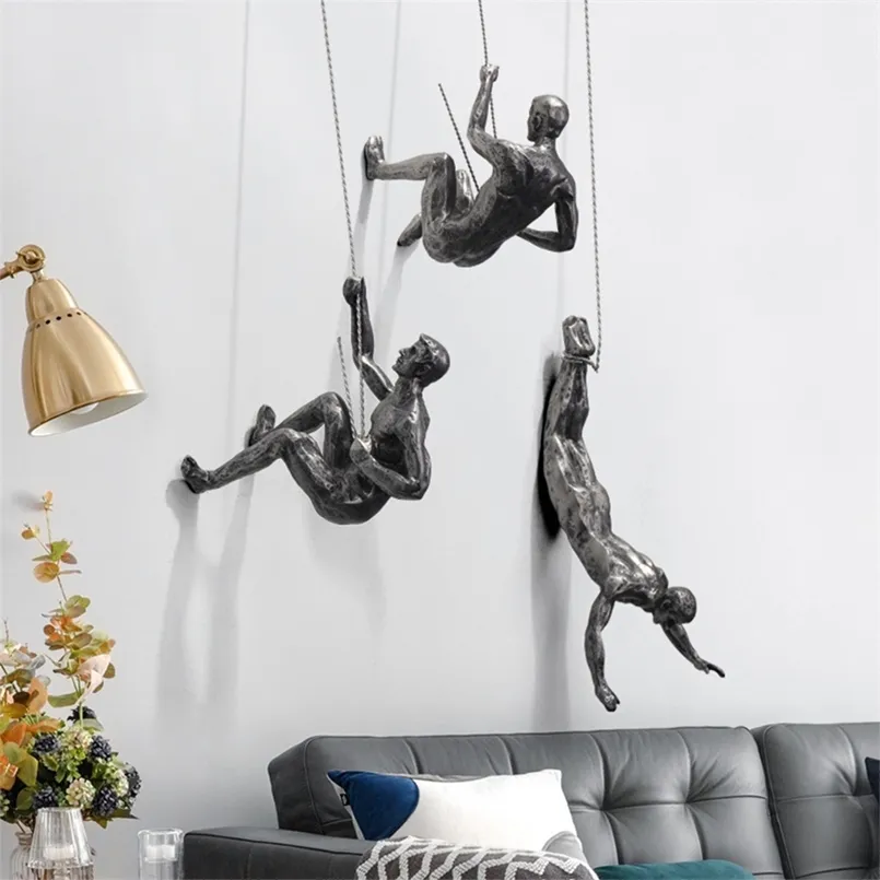 DHgate.com:Creative Climbing Men Wall Decor Figurines - Resin Hanging ...