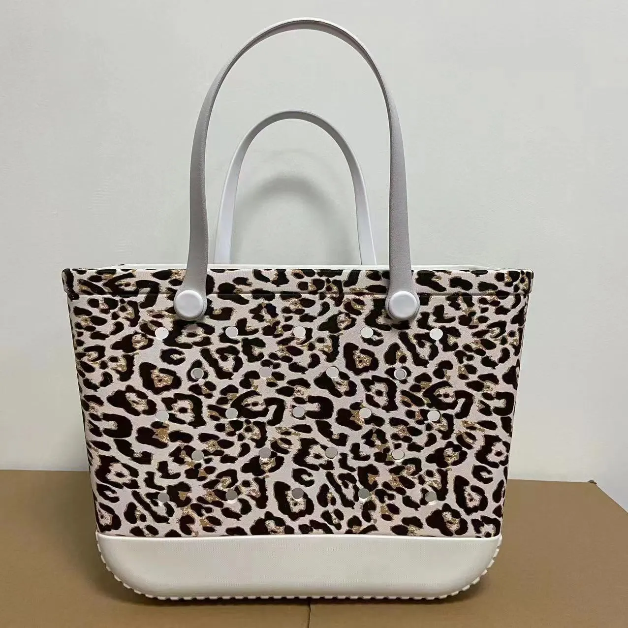 Large Waterproof Eva Tote Shopping Bag For Women Washable Jelly ...