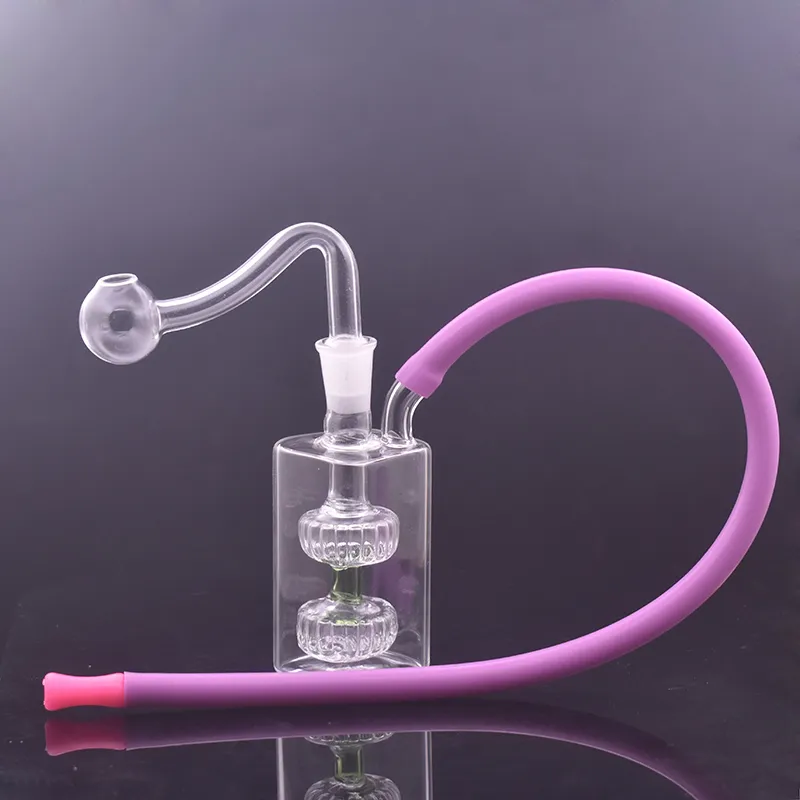 2024 Mini Glass Oil Burner Bong: 10mm Joint Thick Pyrex Recycler Dab ...