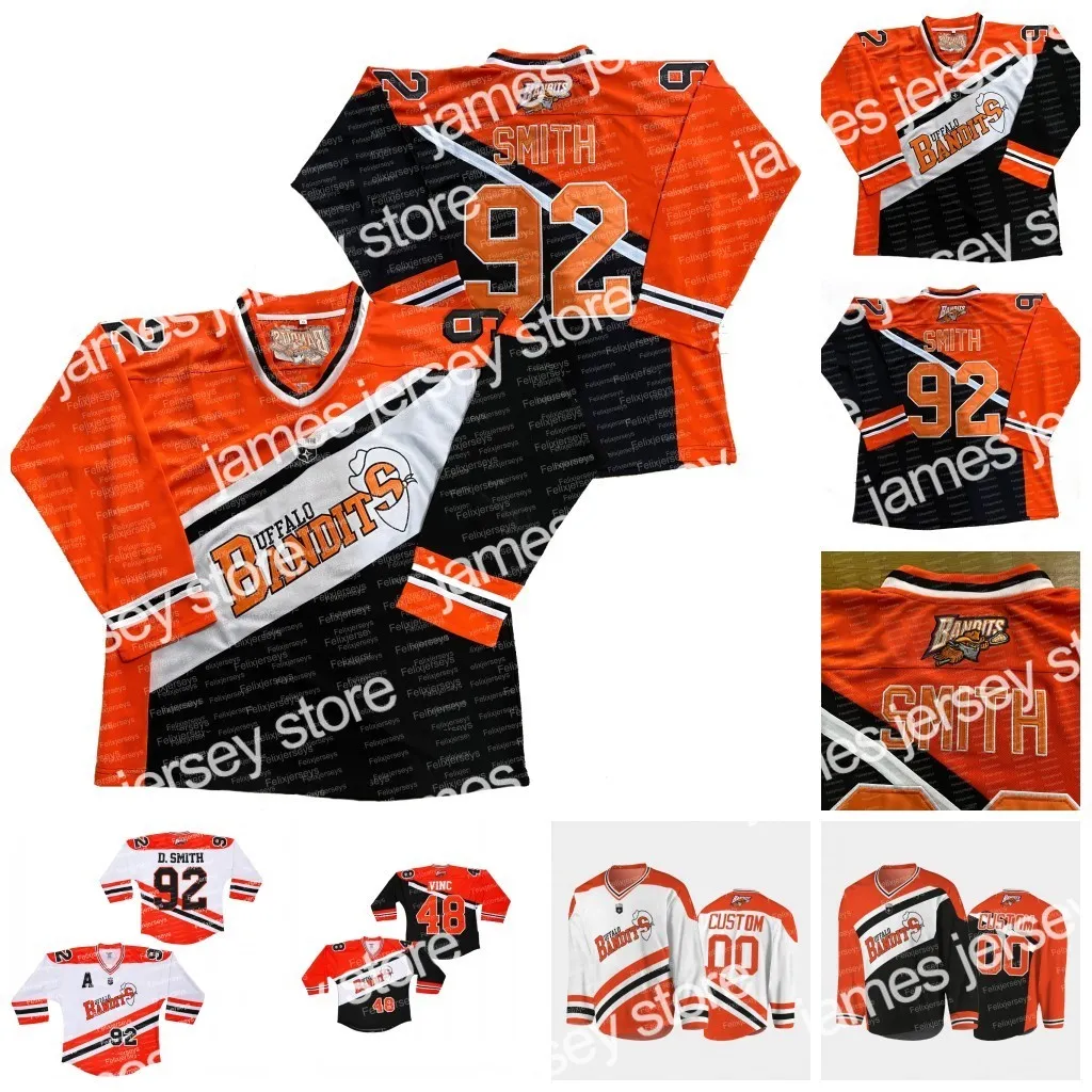 Buffalo Bandits NLL Lacrosse Jerseys 2021 Dhane Smith Tehoka Nanticoke Chase Fraser Josh Byrne ...