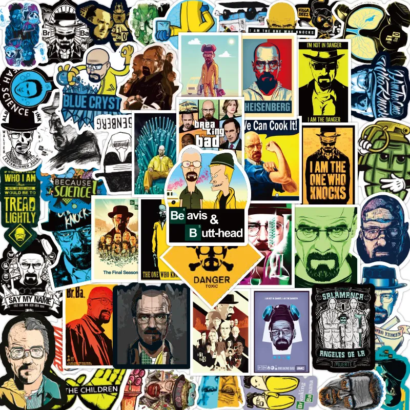 Calssical TV Series Breaking Bad Stickers Walter White Graffiti Kids ...