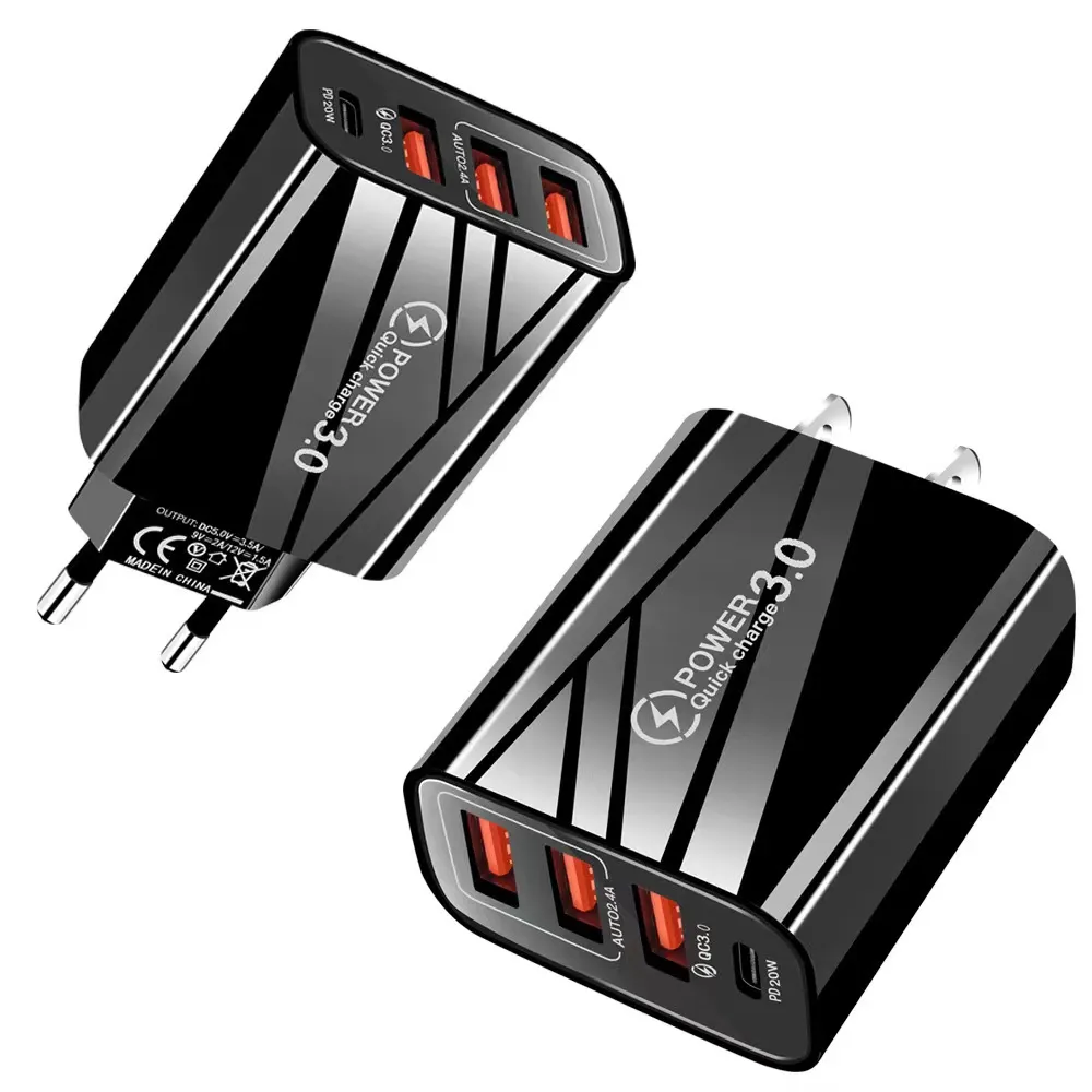 Fast Charging USB Wall Charger: Quick Charge 3.0, 3-Port Travel Adapter ...