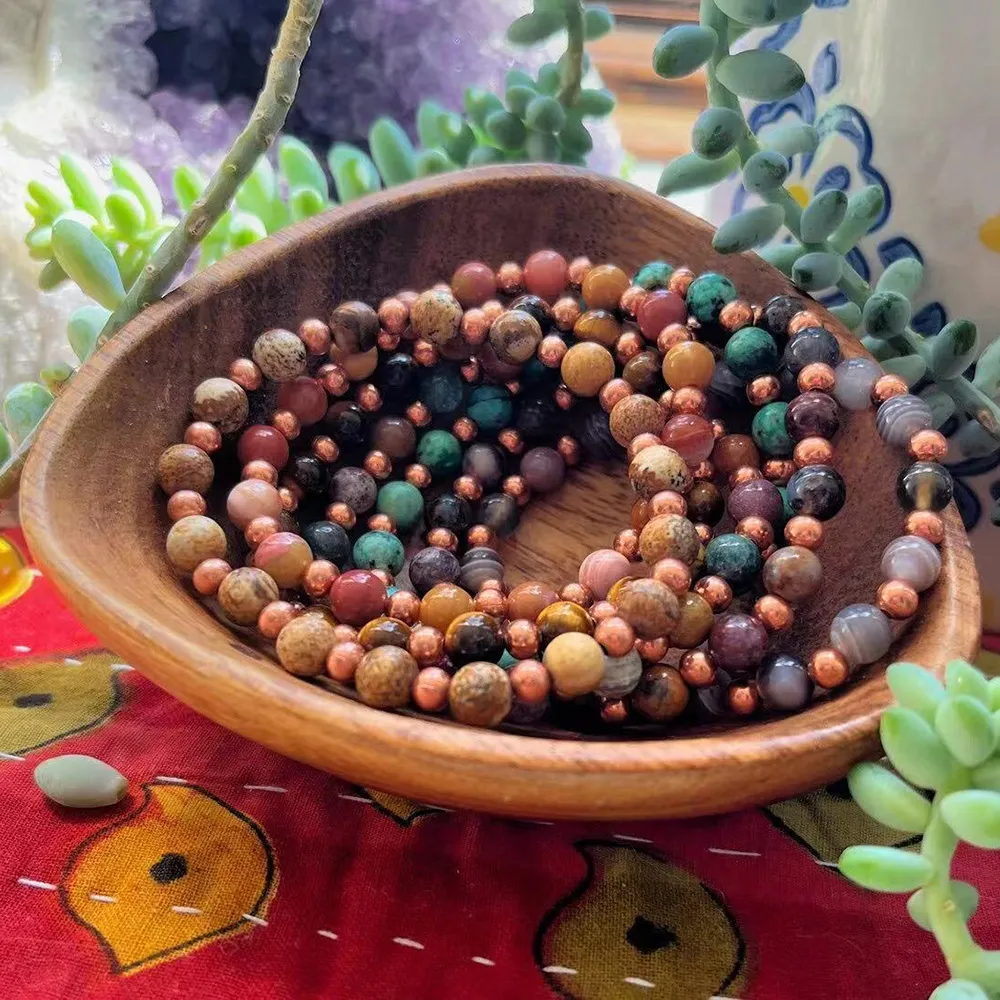 DHgate.com:MG1609 Exquisite Turquoise & Copper Beaded Chakra DHgate.com:MG1609 Exquisite Turquoise & Copper Beaded Chakra