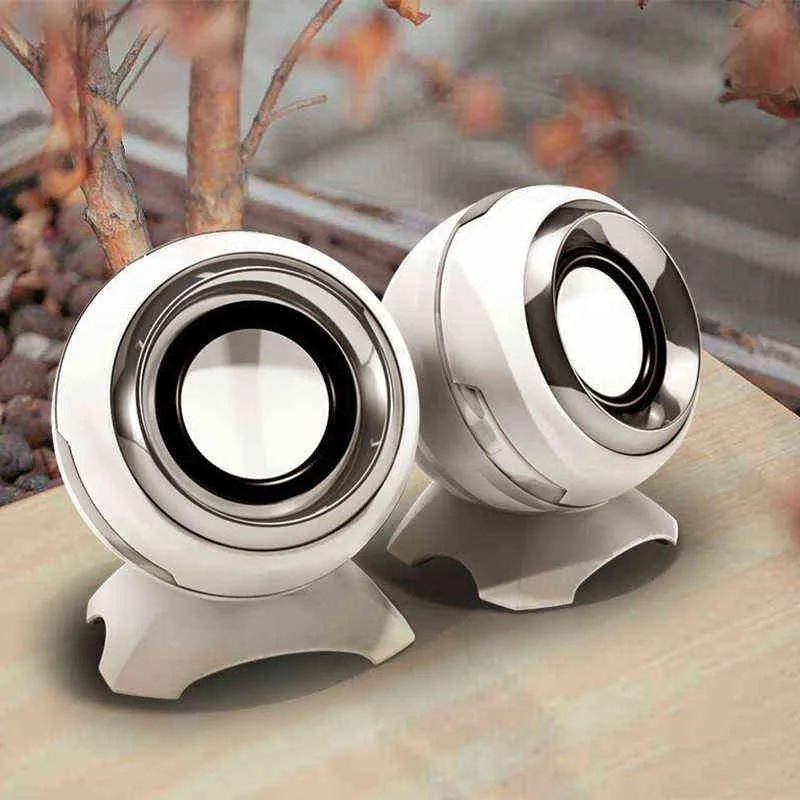 Wireless Mini Desktop Speakers With Subwoofer, 4D Stereo, USB Wired ...