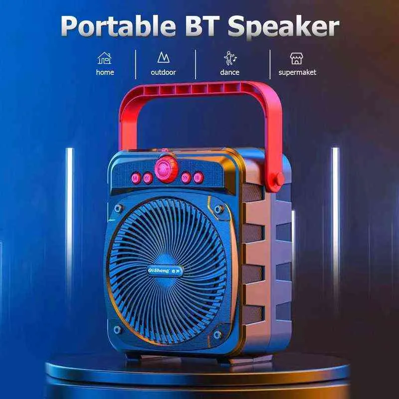 Portable Speakers Wireless Speaker Subwoofer Stereo Boombox Loud Sound ...