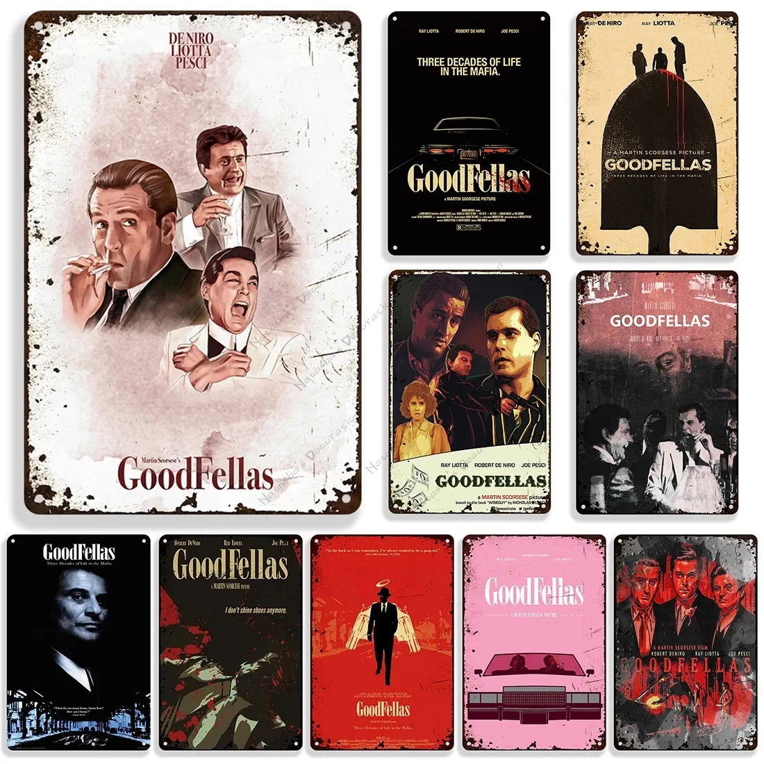 Goodfellas Movie Metal Sign - Vintage Style Wall Decor for Home Bar ...