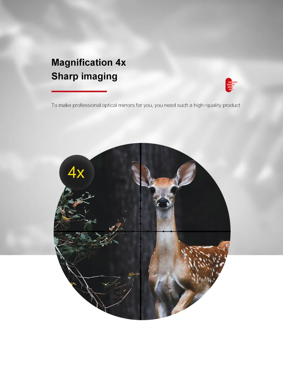 VOMZ 4x32 Broad Scope Five Lines Centerline Hunting Optical Hare Short ...