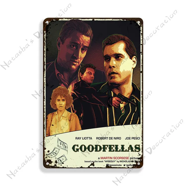 Goodfellas Movie Metal Sign - Vintage Style Wall Decor for Home Bar ...