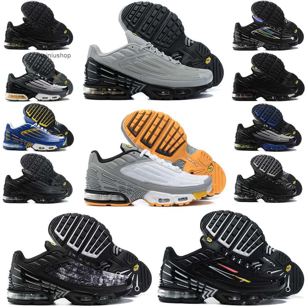 JORDNA Men's Tuned All White Running Shoes Tn 3 Triple White/Black With ...
