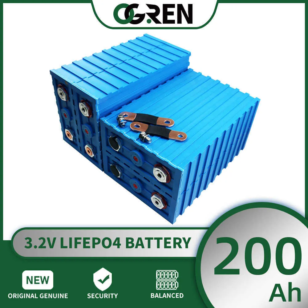 Lifepo4 200Ah Rechargeable Lithium Iron Phosphate Batteries Deep Cycle ...