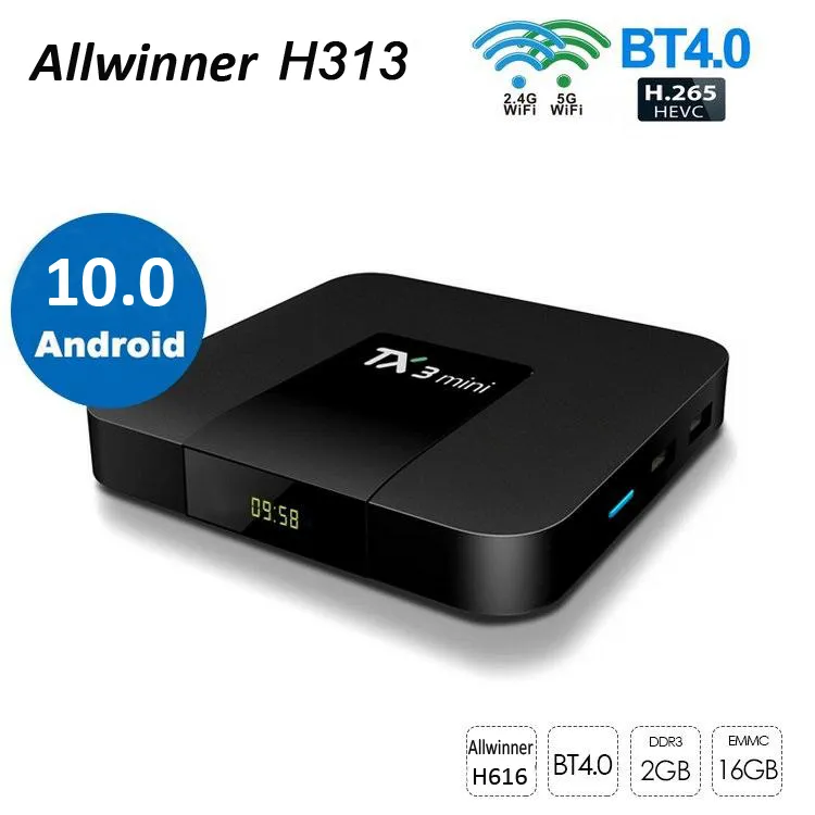 Android TV Box With Dual Wifi Mini Smart TV Streaming Media Player, 2GB ...