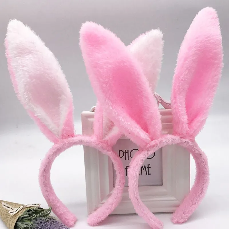 Easter Hair Accessories Cute Plush Bunny Ears Headband For Adults ...