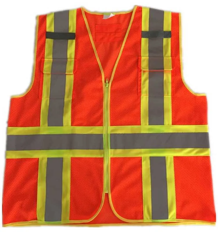 High Visibility Reflective Safety Vest - Breathable Mesh, Multiple ...