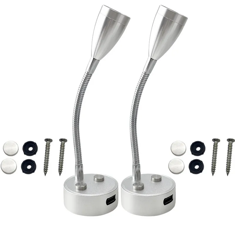 DHgate.com:2-PackDimmable LED Reading Light with USB Port for RV Yacht ...